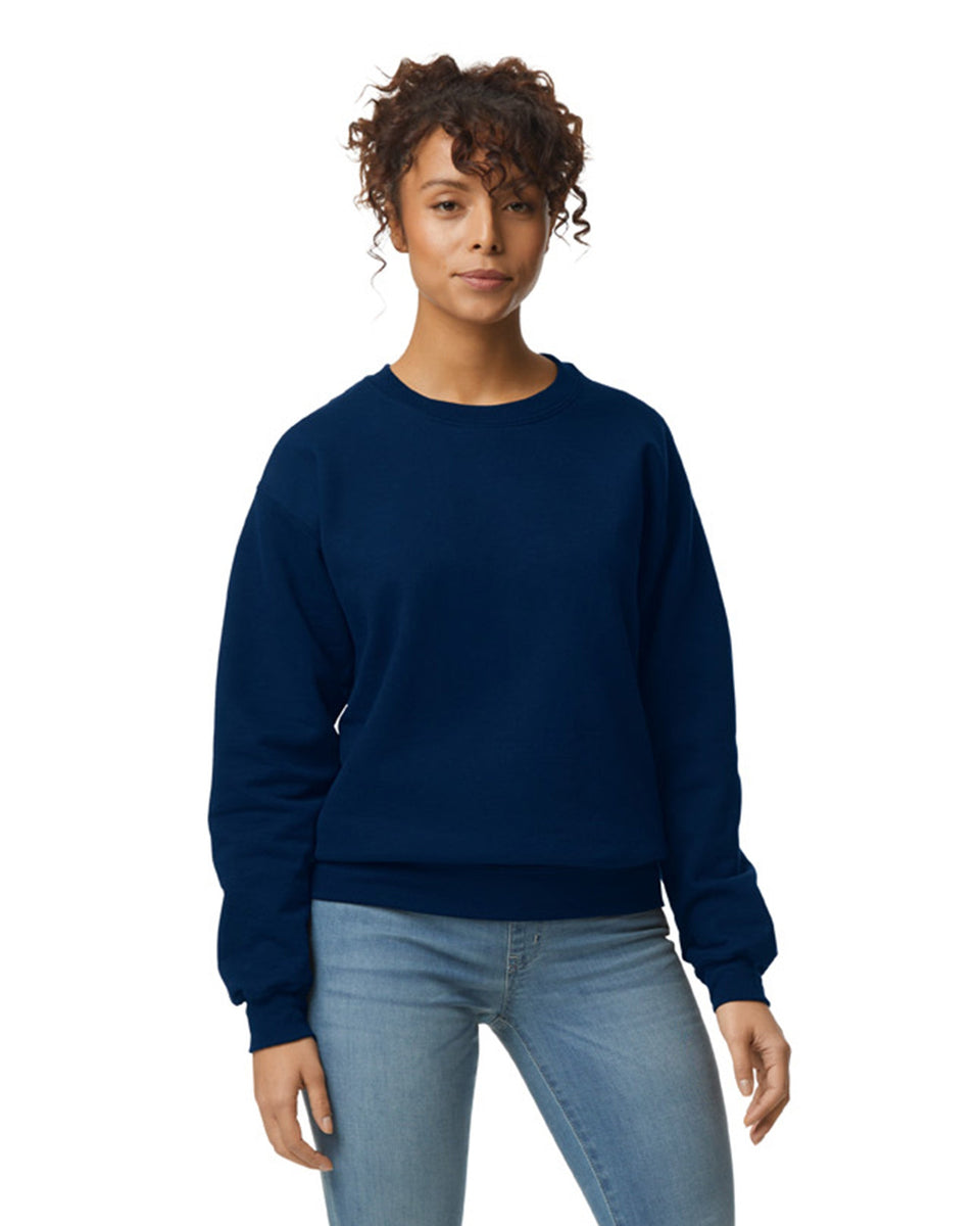 Gildan 12000 DryBlend® Adult Crewneck Sweatshirt (Navy) – Wholesale ...