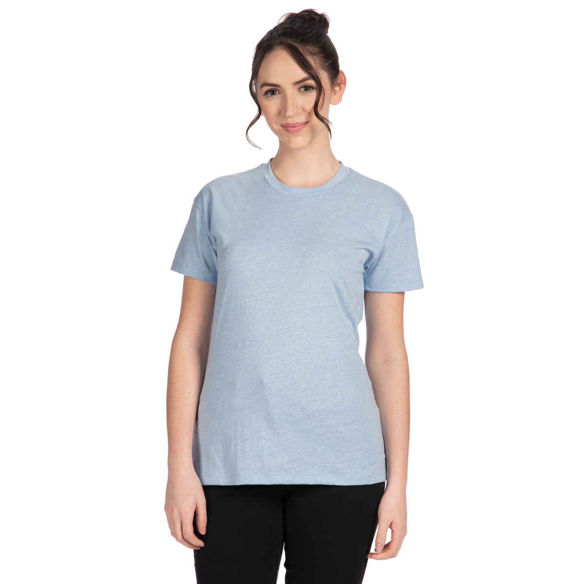Next Level 6600 Women's CVC Relaxed T-Shirt (Heather Columbia Blue ...