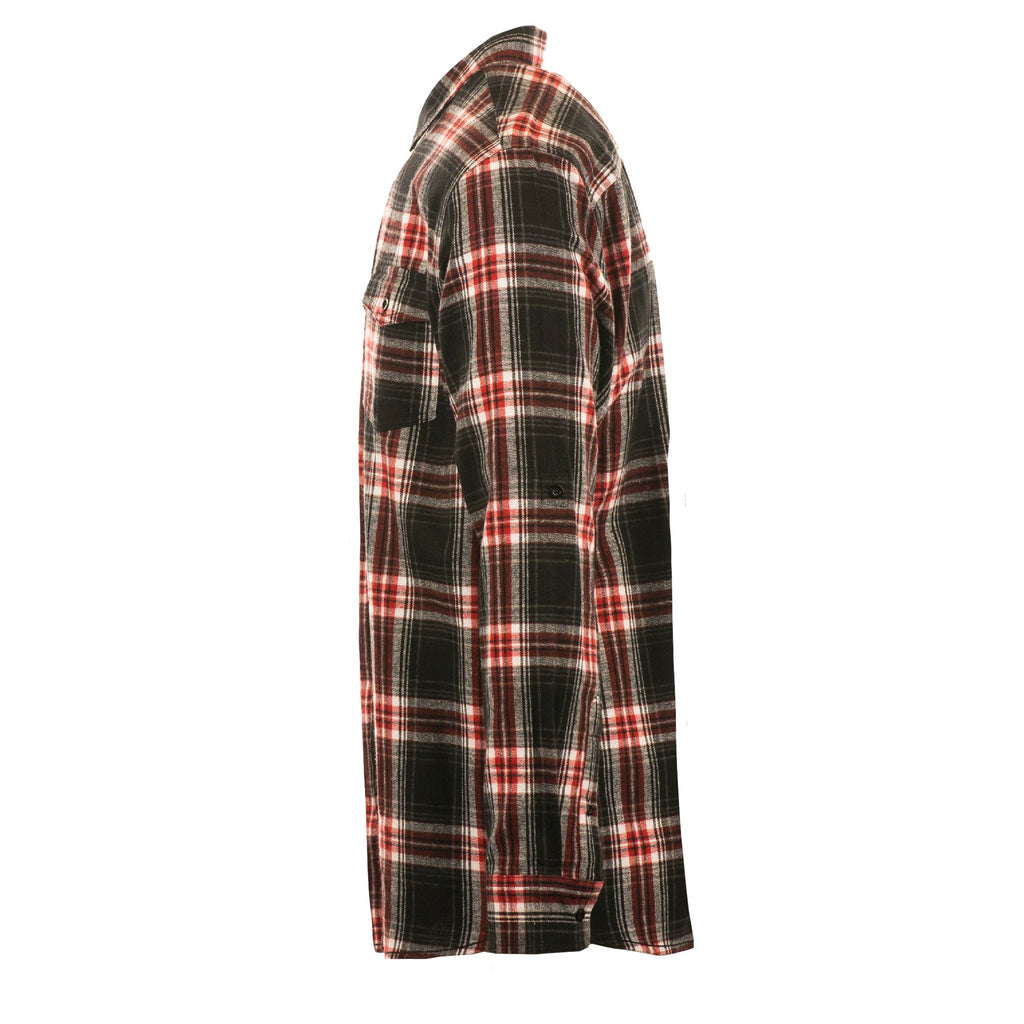 Burnside B8210 Mens L/S Y/D Plaid Flannel Shirt (Red) – Wholesale ...
