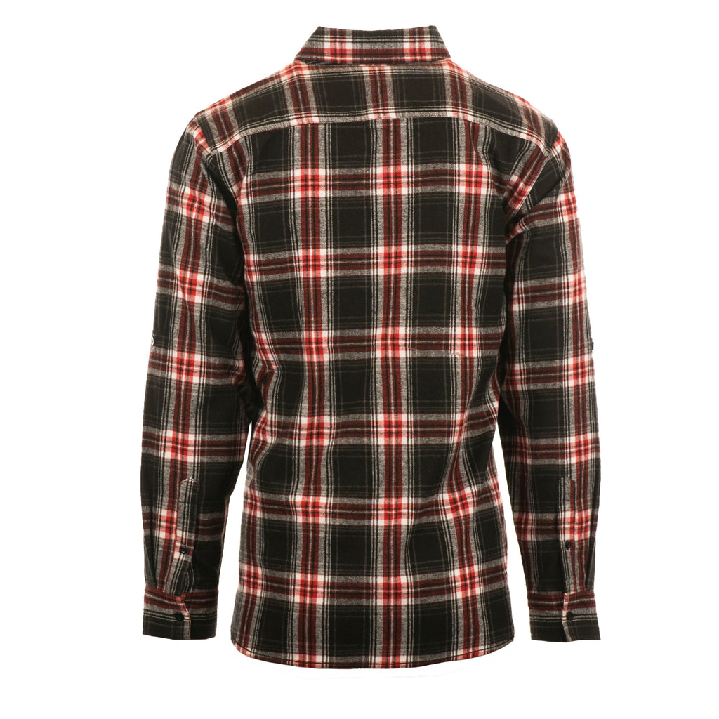 Burnside B8210 Mens L/S Y/D Plaid Flannel Shirt (Red) – Wholesale ...