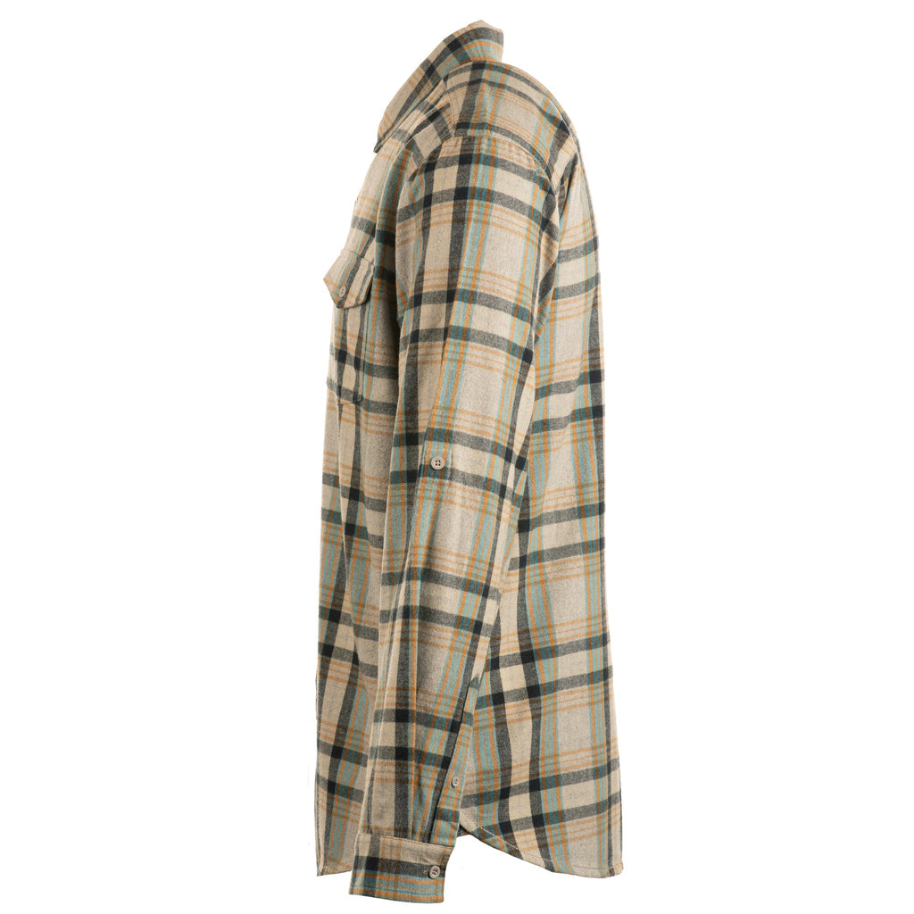 Burnside B8210 Mens L/S Y/D Plaid Flannel Shirt (Stone) – Wholesale ...