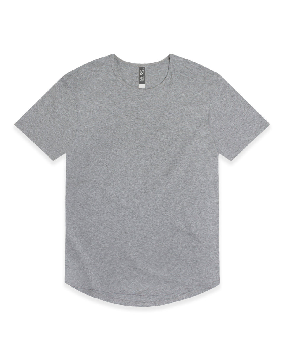 Cotton Heritage Unisex Drop Tail T-shirt (Athletic Heather) – Wholesale ...