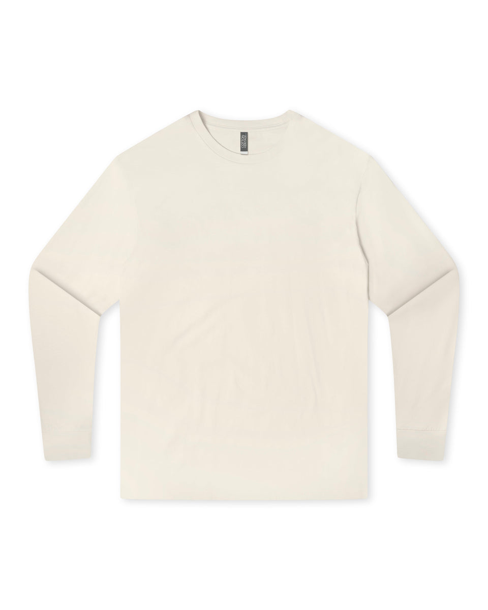 Cotton Heritage MC1182 Men's Premium Long Sleeve Tee (Bone) – Wholesale ...