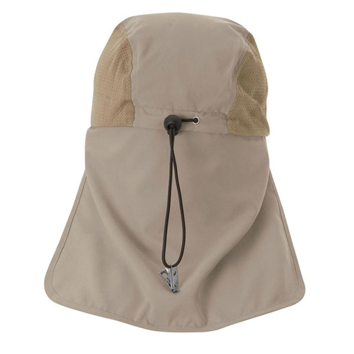 Cobra Cap BLK Sun Blocker w/Neck Flap (Khaki) – Wholesale Printables