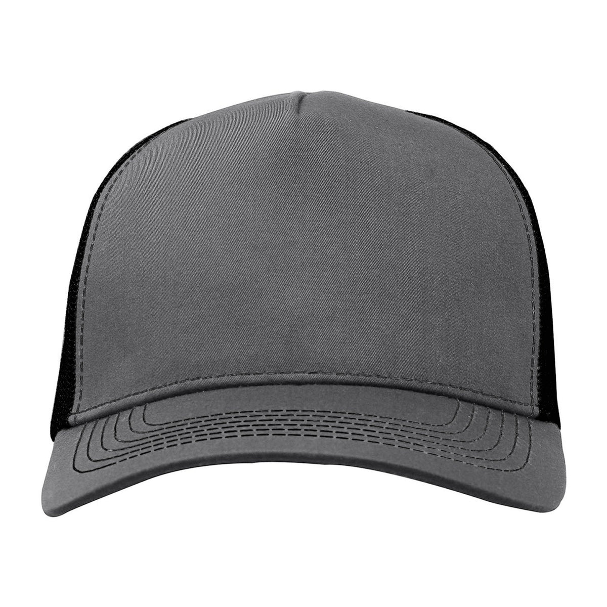 Cobra Cap C112F 5-Panel Structured Poly/Cotton Front Mesh Back (Heathe ...