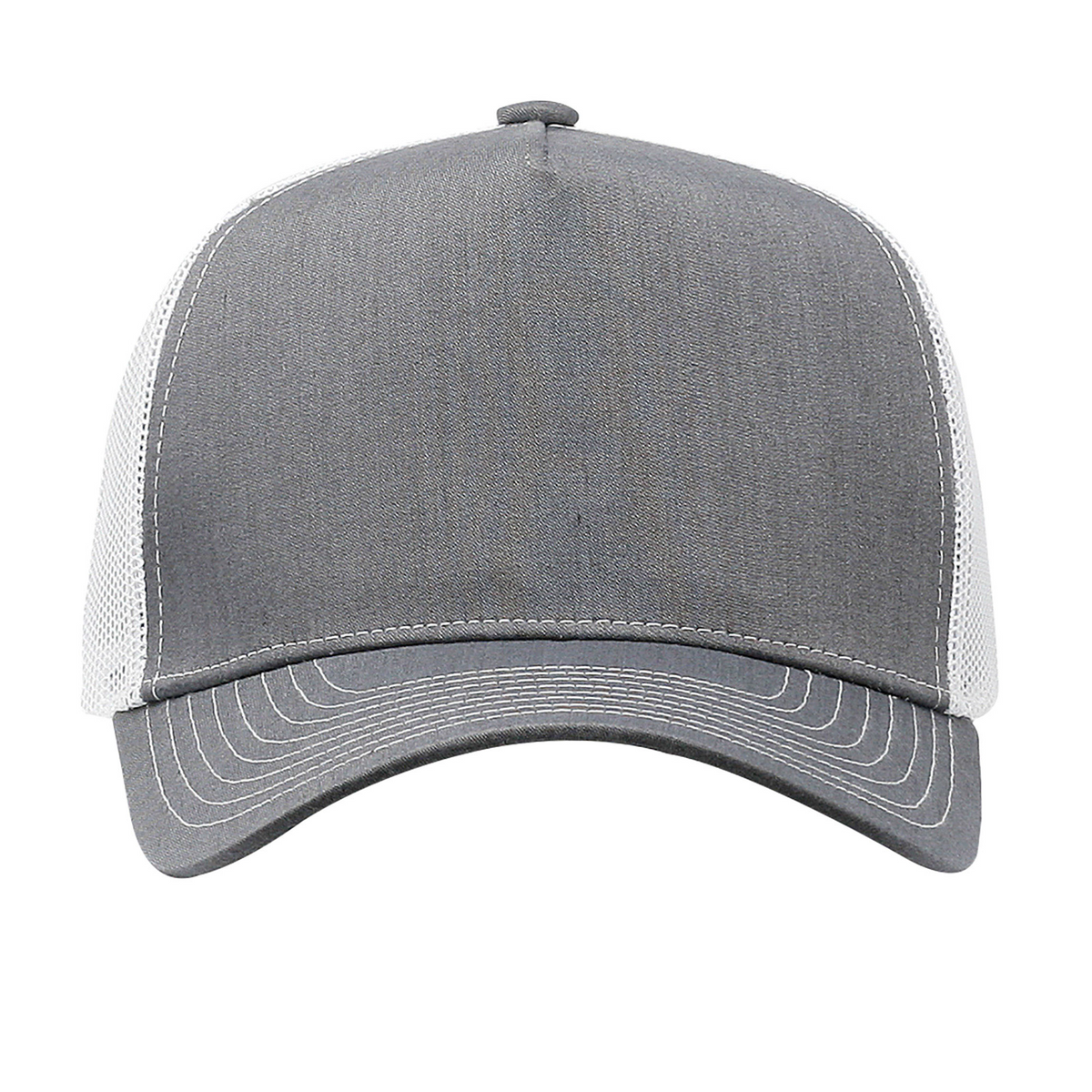 Cobra Cap C112F 5-Panel Structured Poly/Cotton Front Mesh Back (Heathe ...