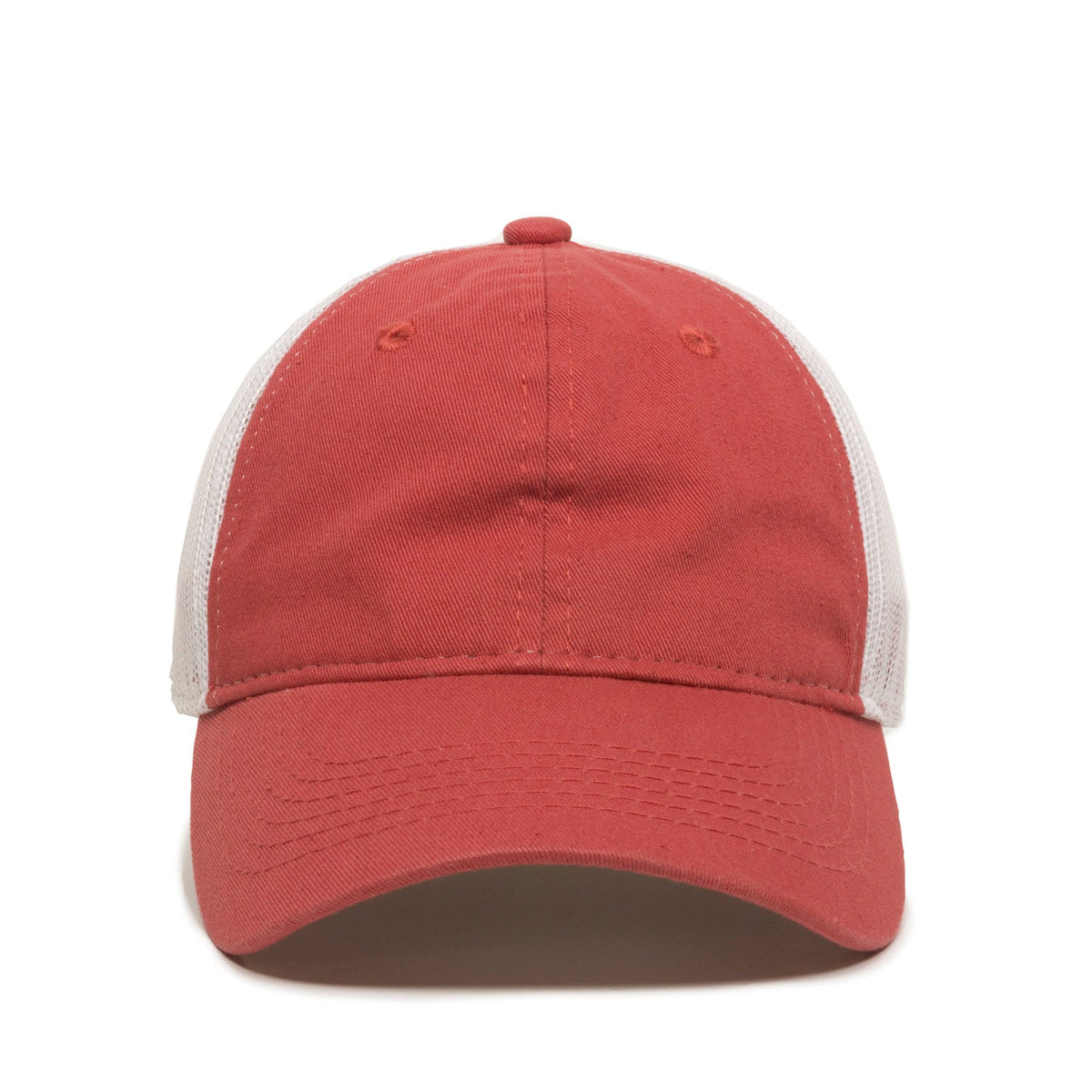 Outdoor Cap FWT-130 Garment Washed Hook Loop (Nantucket Red/White ...